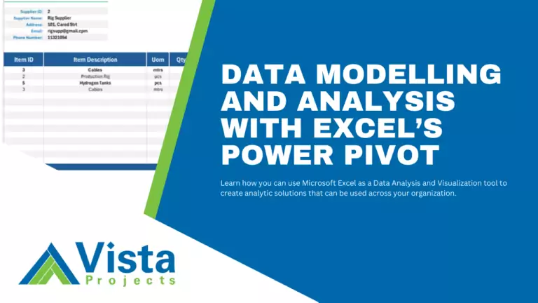 Data Modelling and Analysis with Excel’s Power Pivot